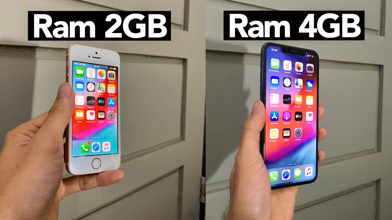 iPhone RAM 2 Gb VS iPhone RAM 4 Gb - YouTube