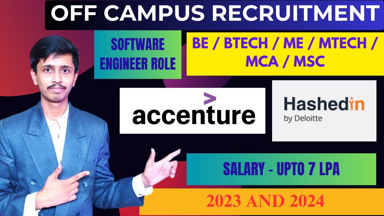Accenture Off-Campus Recruitment 2024 for ASE Role | HashedIn Hiring ...
