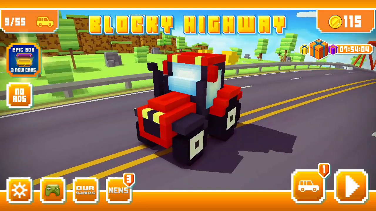 Blocky Highway: Traffic Racing - Android Gameplay - YouTube