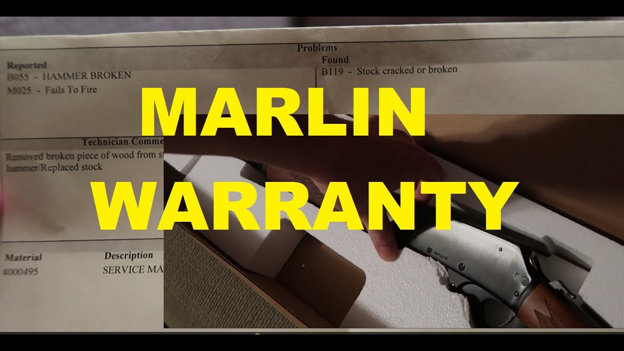 MARLIN FIREARMS WARRANTY REPAIR - WHO_TEE_WHO - YouTube