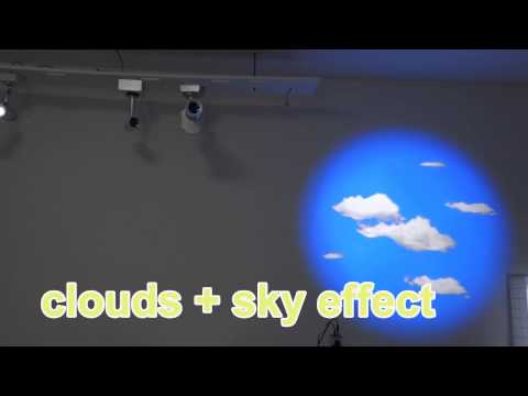 10 w LED gobo projector light clouds and sky effect with moving function