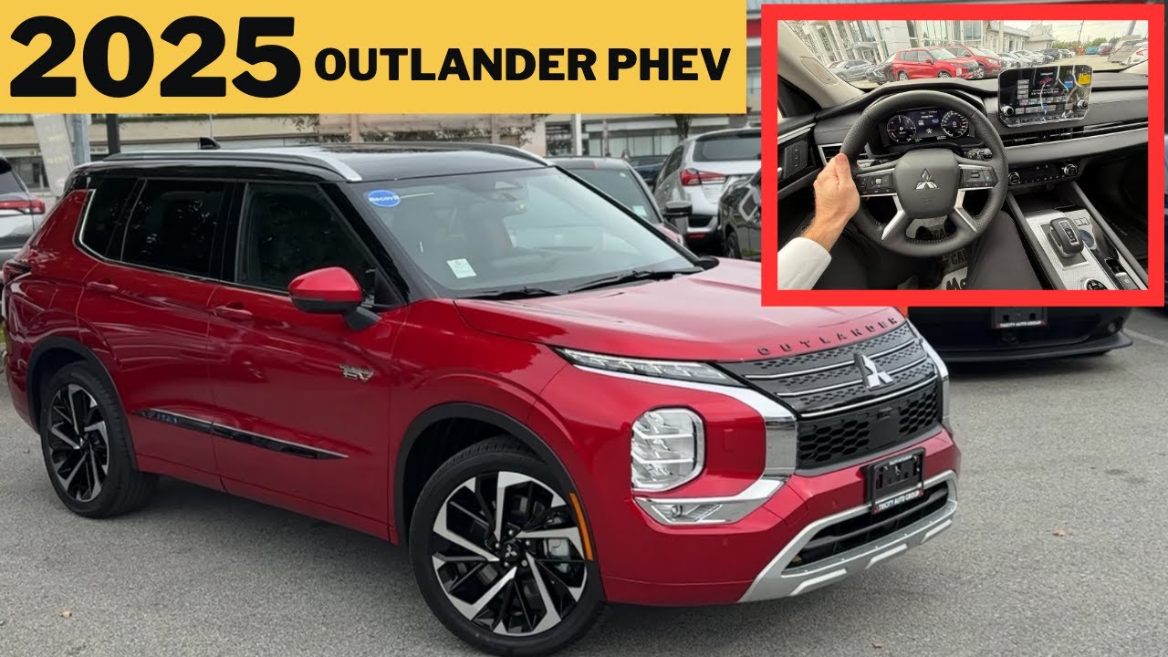 Mitsubishi Outlander 2025 PHEV - Red Diamond with Black roof option ...