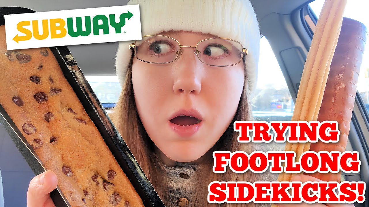 TRYING SUBWAY'S FOOTLONG SIDEKICKS (Mukbang)! - YouTube