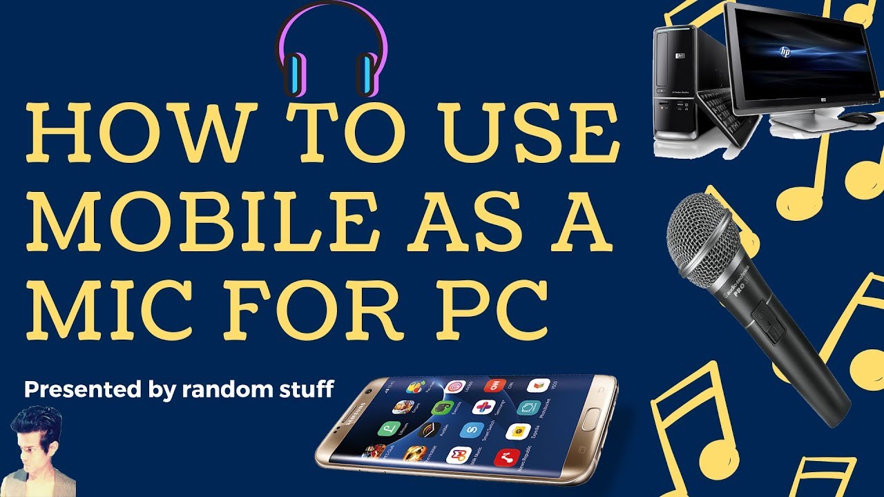 How to use mobile as mic for your pc - YouTube