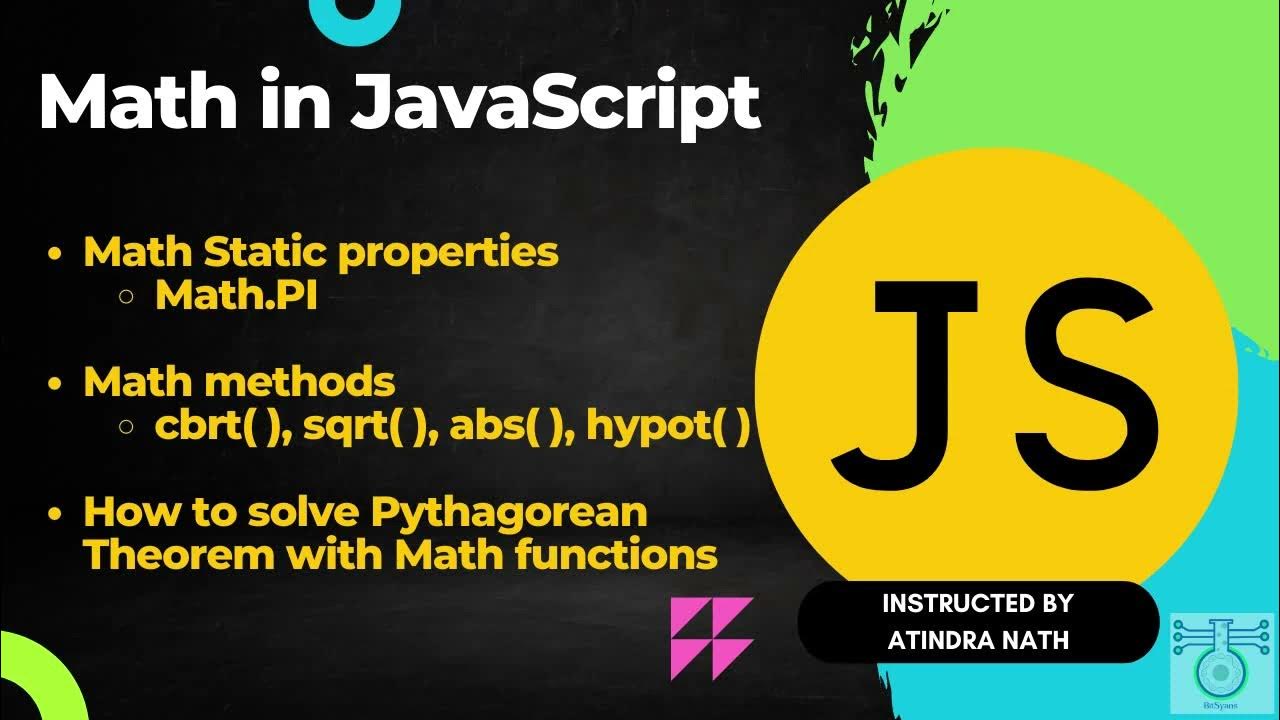 JavaScript Math Static Properties and Methods - Pythagorean Theorem - YouTube