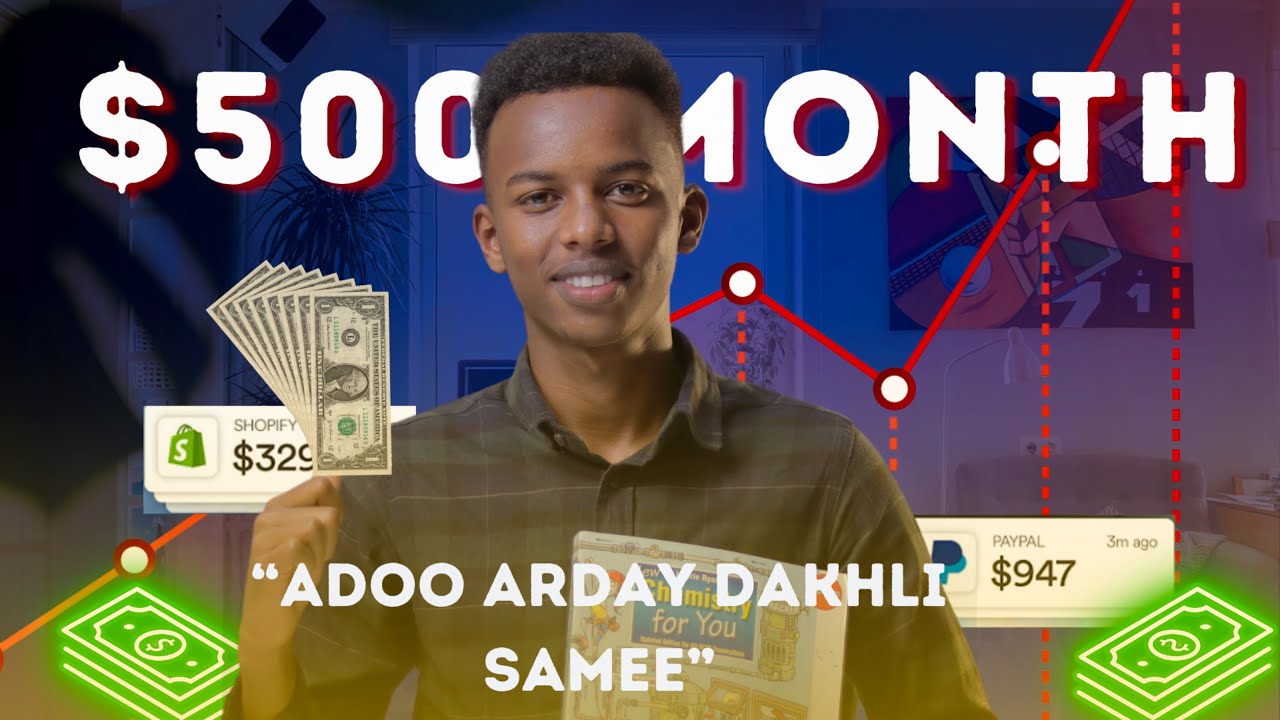 Shaqooyin adoo Ardey aad qaban kartid || 3 side hustles as students ...