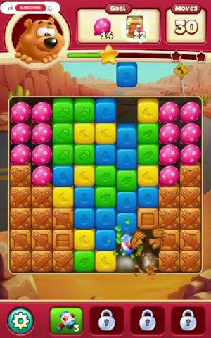 Toon Blast Level 10 - Double Rockets Power! - YouTube