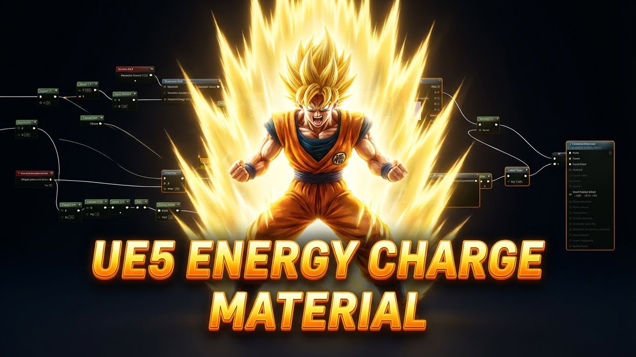Dragon Ball Z Energy Charge Material in Unreal Engine - YouTube