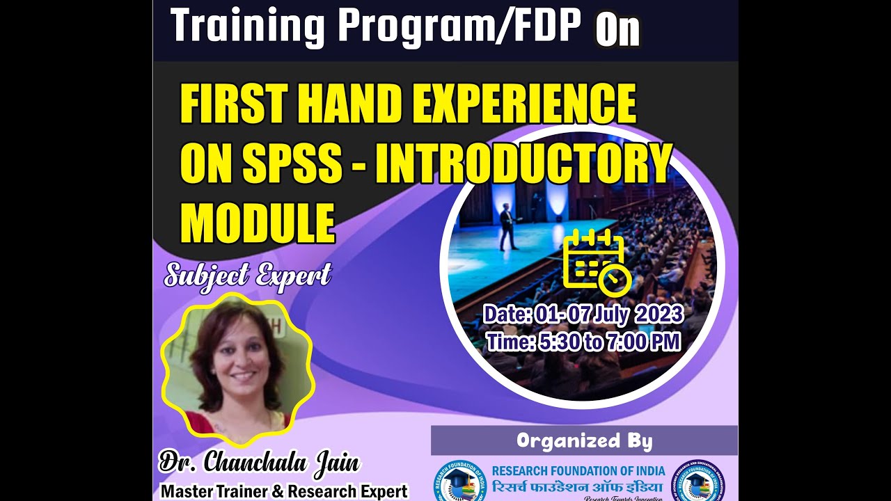 Day-7 First-hand experience on SPSS – Introductory Module - YouTube