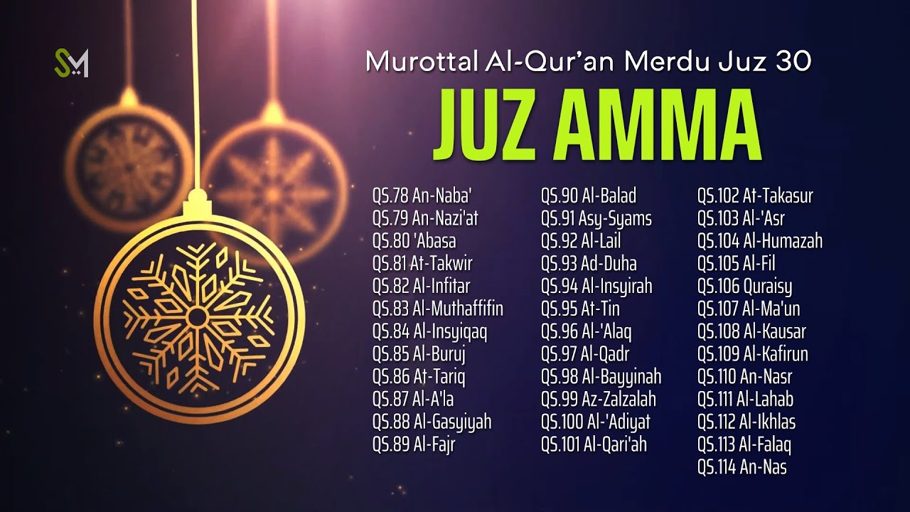 JUZ AMMA💕Murottal Al-Qur'an Merdu Juz 30 | #recitation #juzamma #ngaji ...