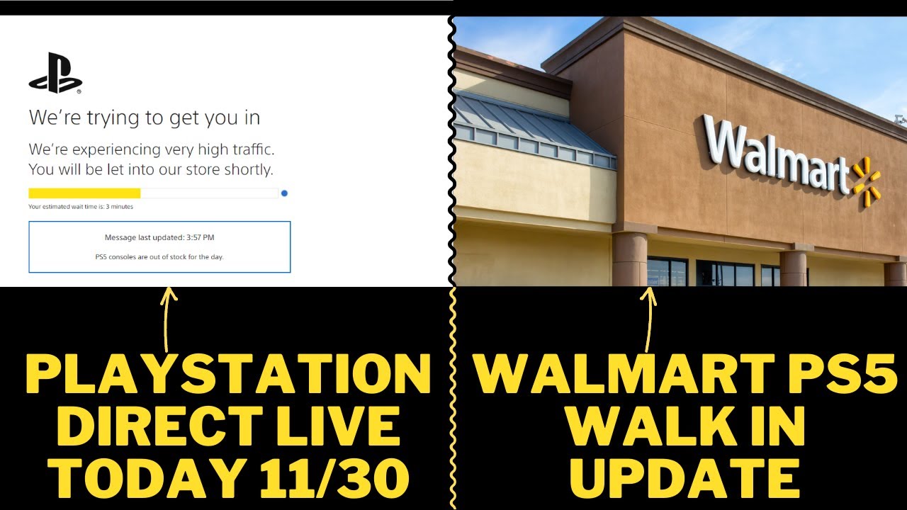 PlayStation Direct PS5 | Walmart PS5 Walk In Update - YouTube