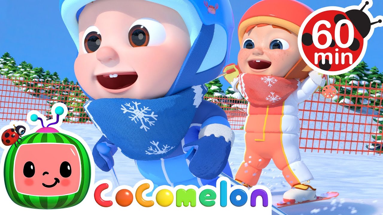 Ski Song ⛷️ | 🌈 CoComelon Sing Along Songs 🌈 | Preschool Learning ...