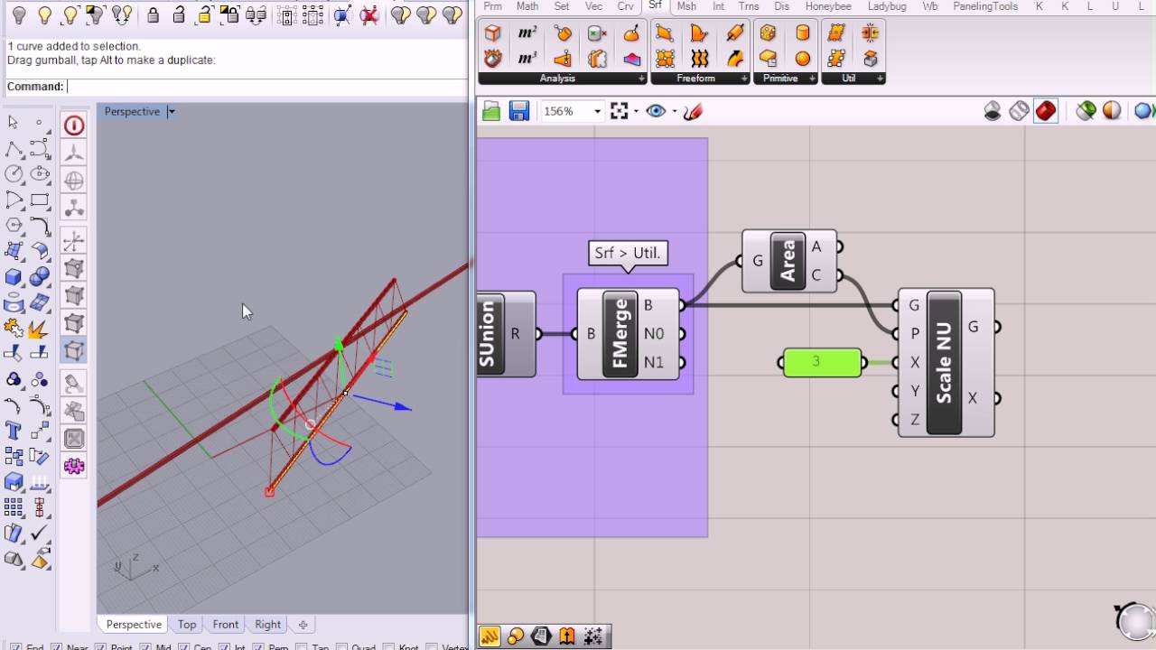 68 - Grasshopper - Scale NU and Perpendicular Frame to Extend Top Chord ...