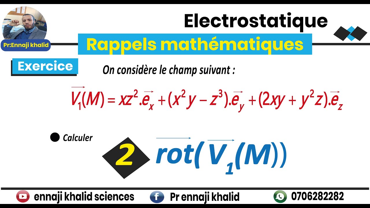 Rotationnel d'un champ vecteur rot(V(M)) - YouTube