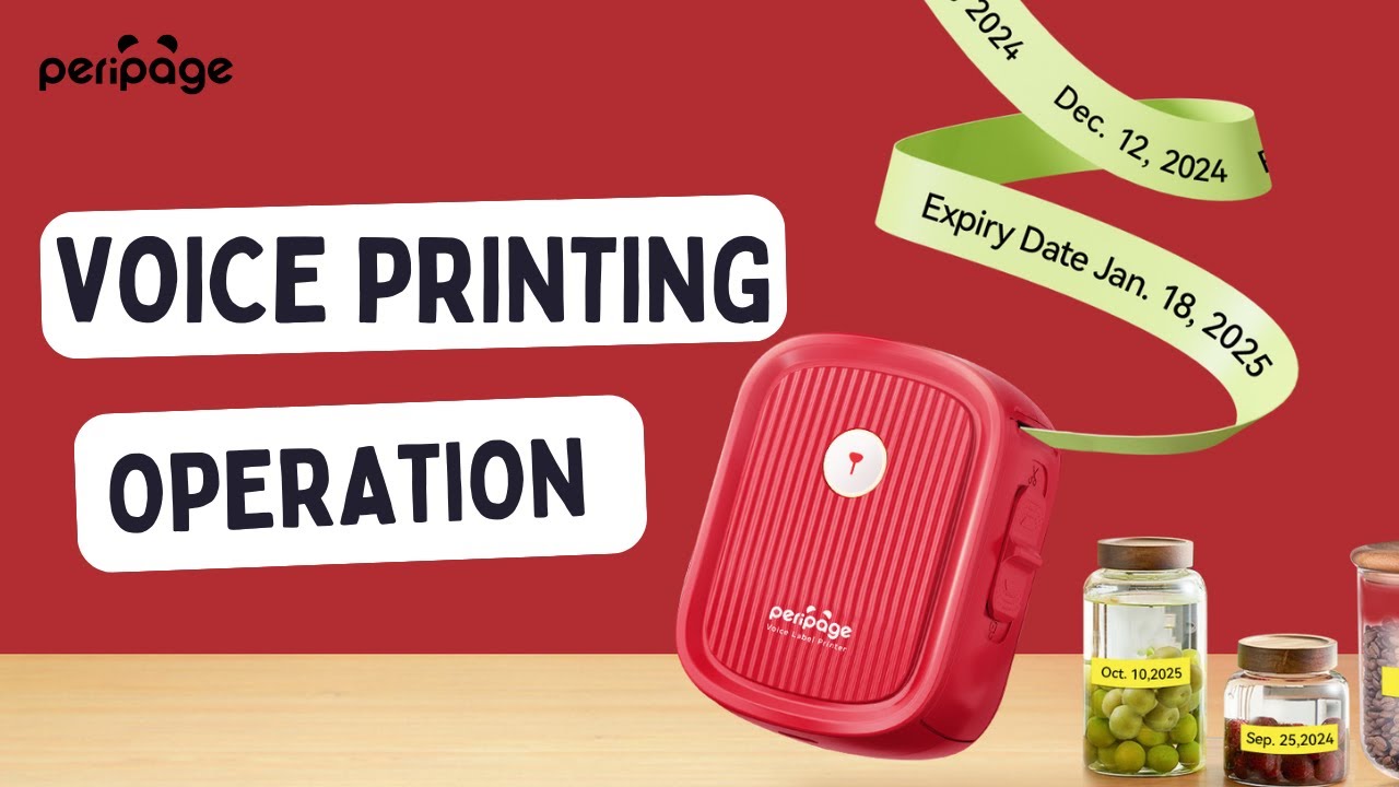 P10 Voice Printing Operation | Voice Label Printer - YouTube