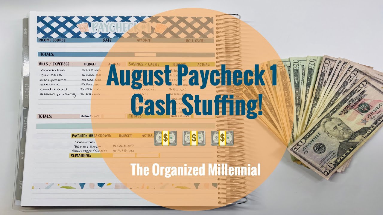 August Paycheck 1 and Cash Stuffing! | Budget with Me | August Budget ...