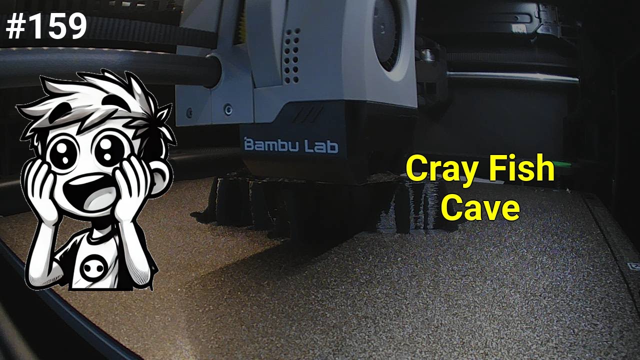 Creating Cray Fish Cave with Bambu Lab P1S | Amazing 3D Print Timelapse ...