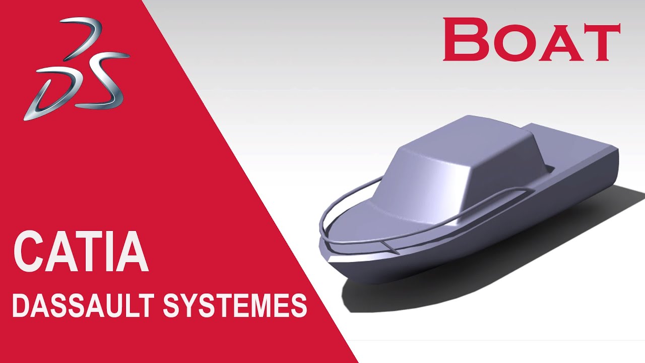 Boat Design in Catia #Generative_Shape_Design #Part_Design - YouTube