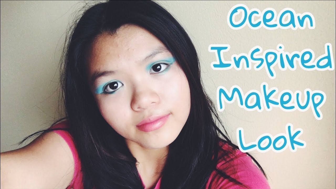 Ocean Inspired Makeup Look - YouTube