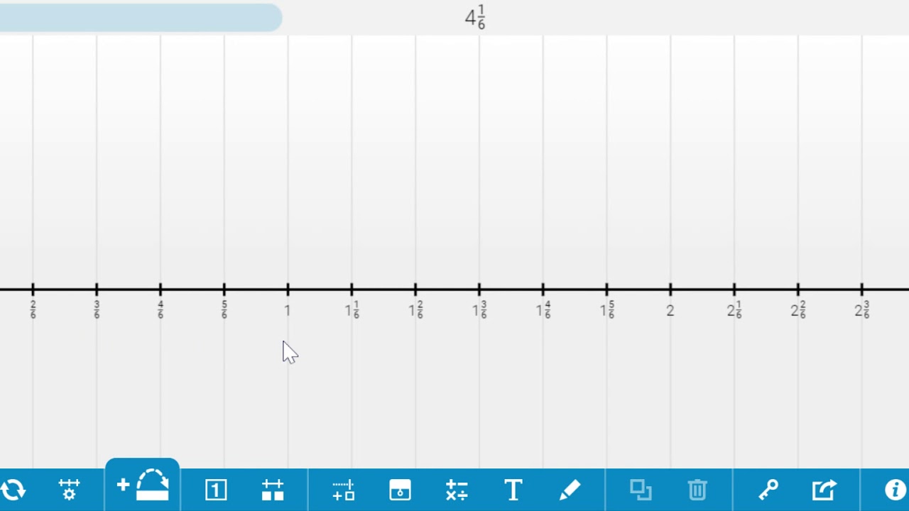 Number Line with sixths - YouTube