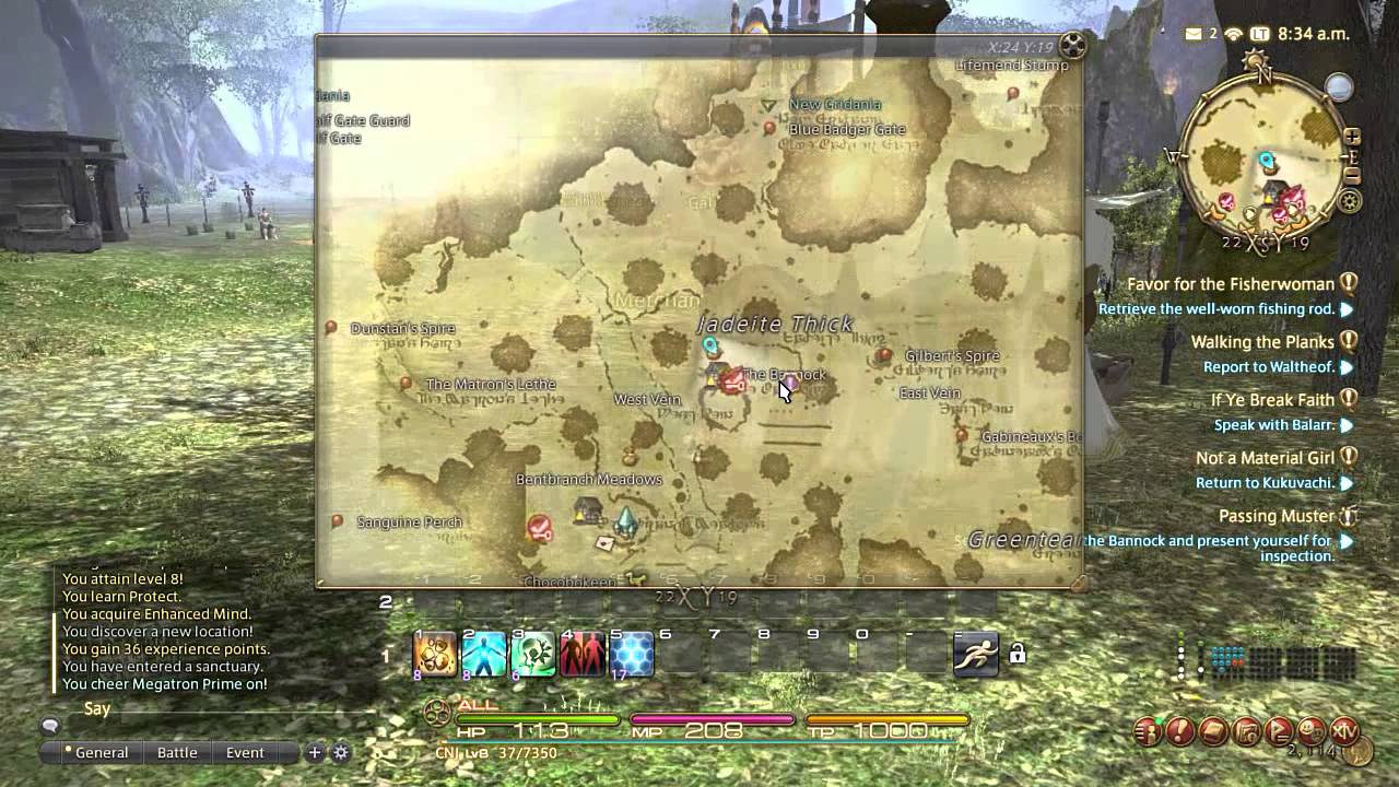 Let's Play Final Fantasy XIV - 24 - lvl 8 - Muster Passed! wahoo ...