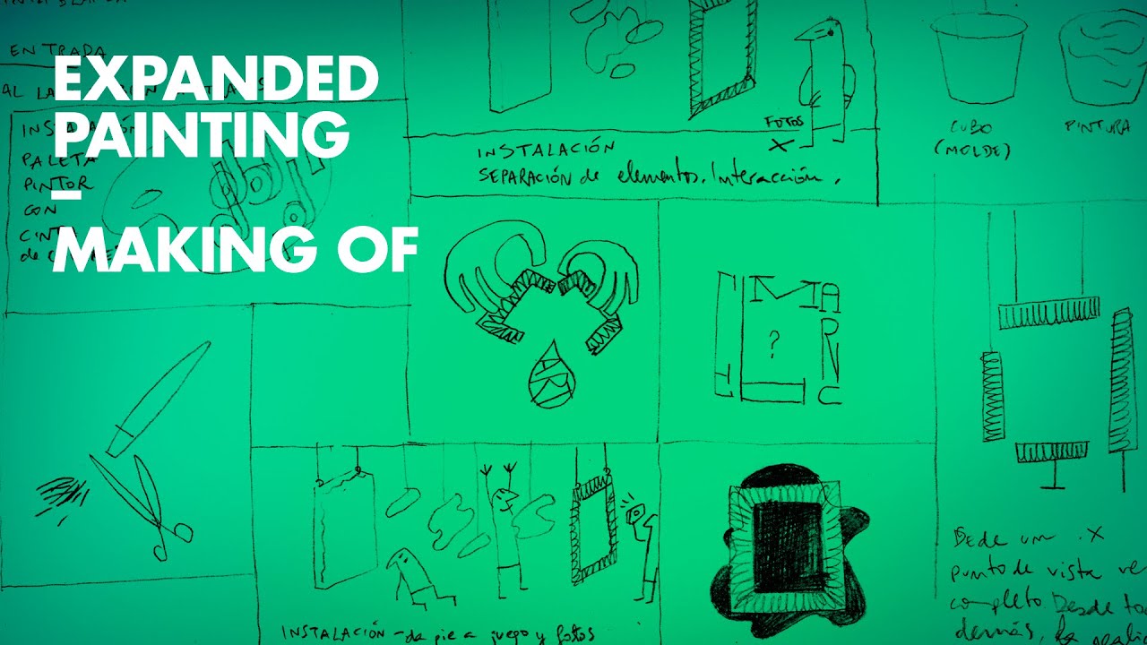 Expanded painting installations | making of - YouTube