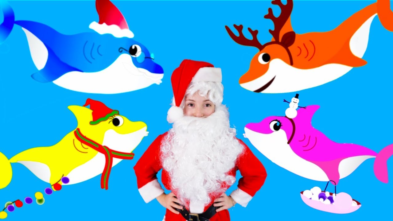 Baby Shark Christmas Song for Kids | Sing & Dance with Santa Shark ...