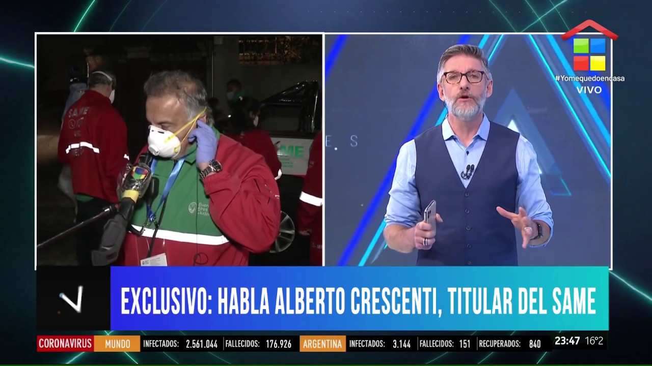 Alberto Crescenti: "No vi pacientes con insuficiencia respiratoria ...
