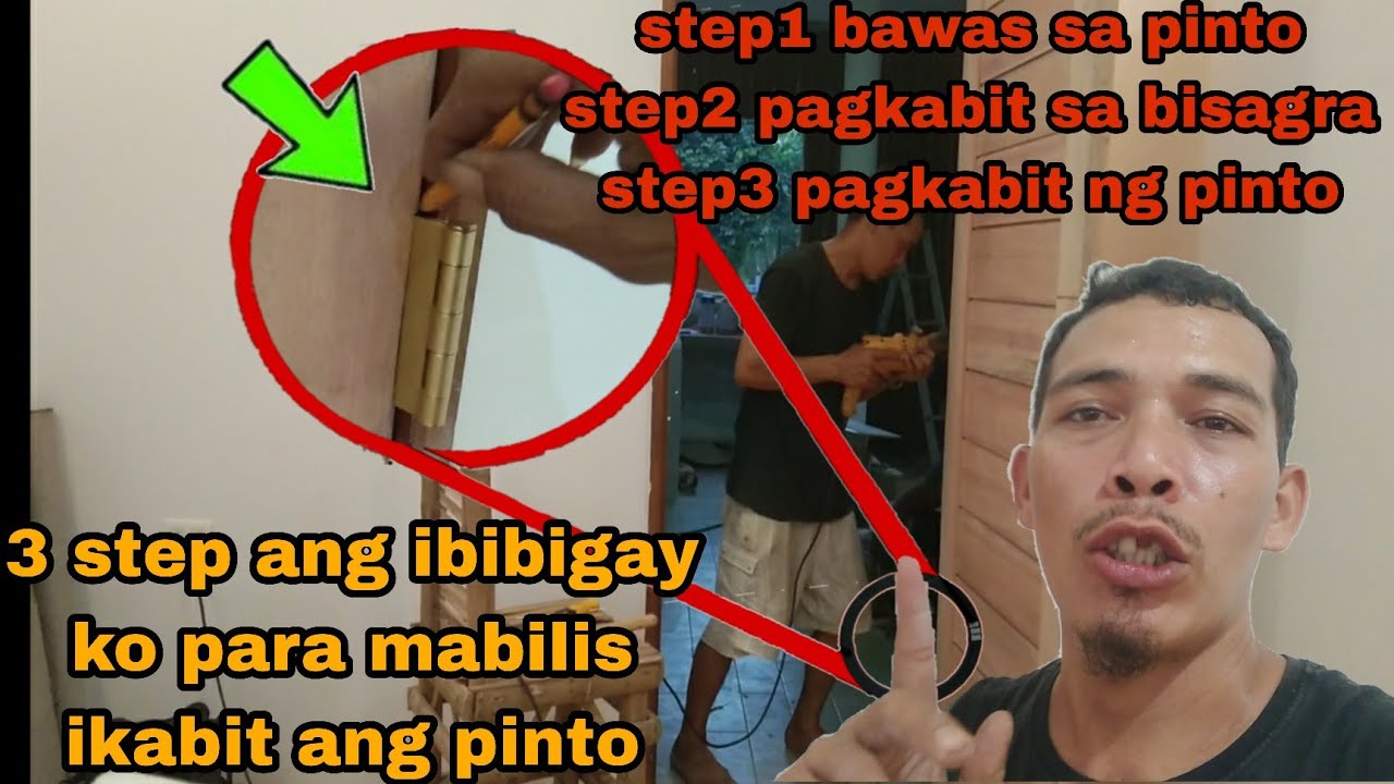 paano ang tamang paraan sa pagkabet ng pinto|3step na mahagang bagay na ...