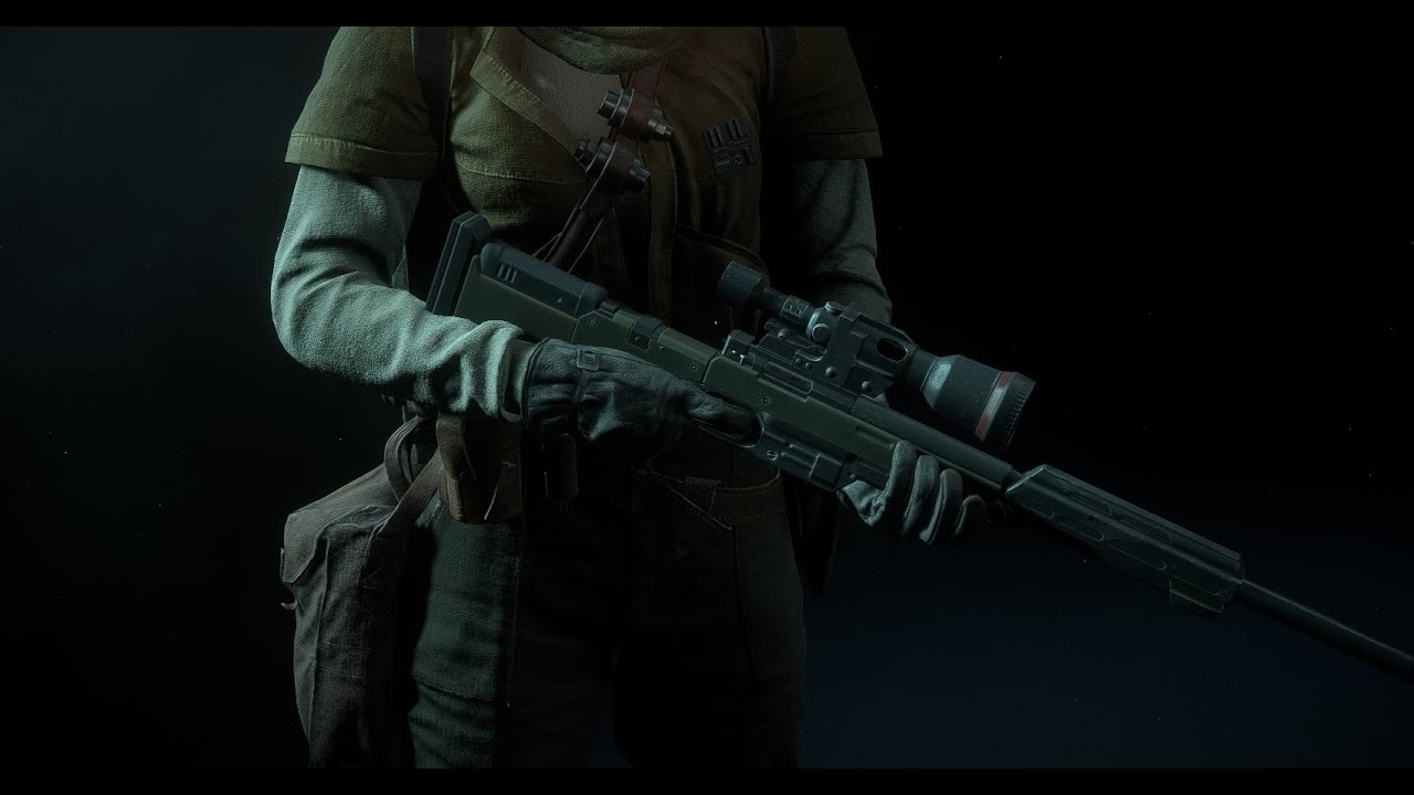 L96 Blaster Rifle (IQA-11) Target Practicing: Star Wars Battlefront 2 ...