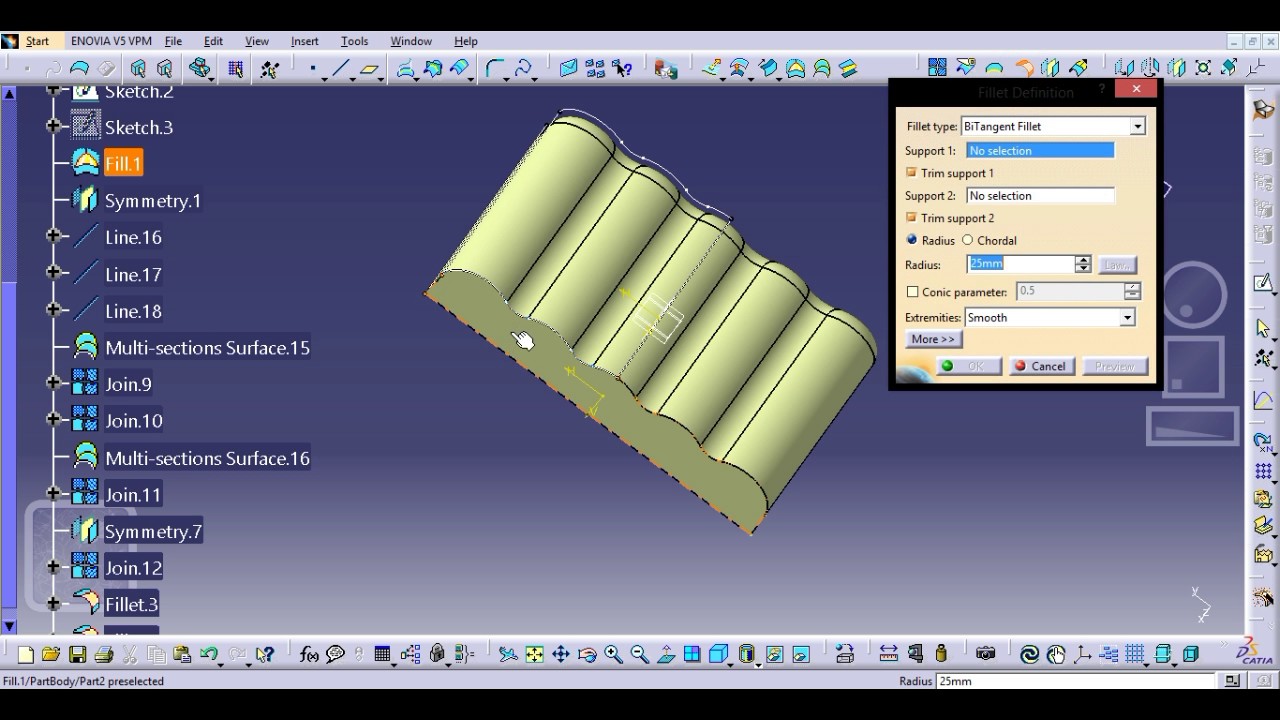 Catia Surface Tutorial - Modelling of soap box - YouTube
