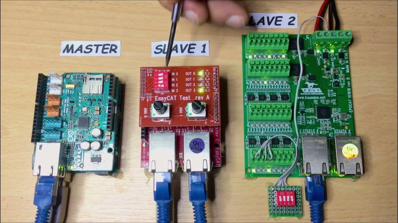 Easy Master an EtherCAT® Master with an Arduino UNO - YouTube