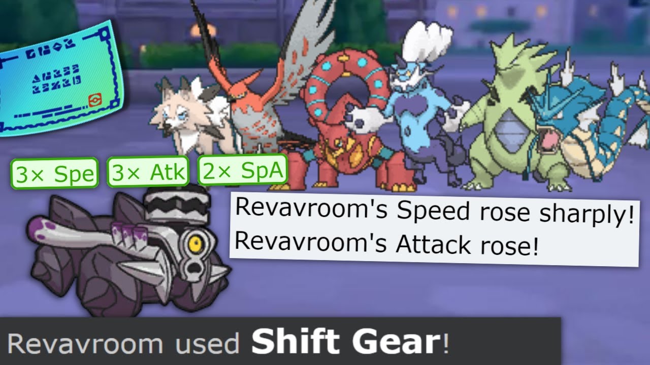 Filter Weakness Policy Shift Gear Revavroom (pokemon showdown SWEEP ...