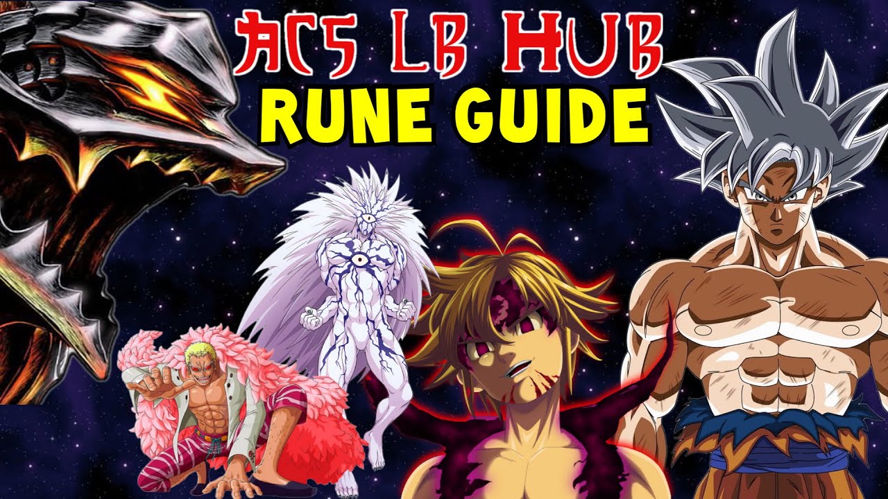 The Best And Most Accurate Rune Guide (Anime Champions) - YouTube