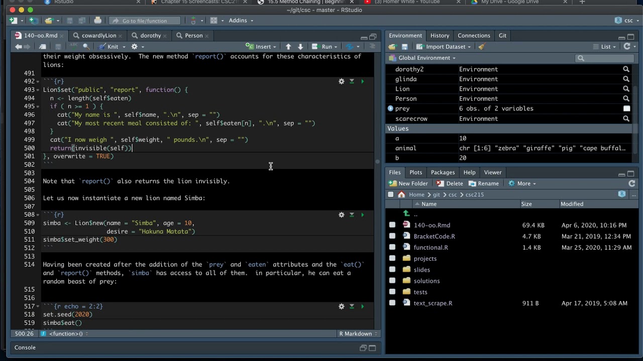 Chapter 15 Object Oriented Programming In R Part 3 Youtube
