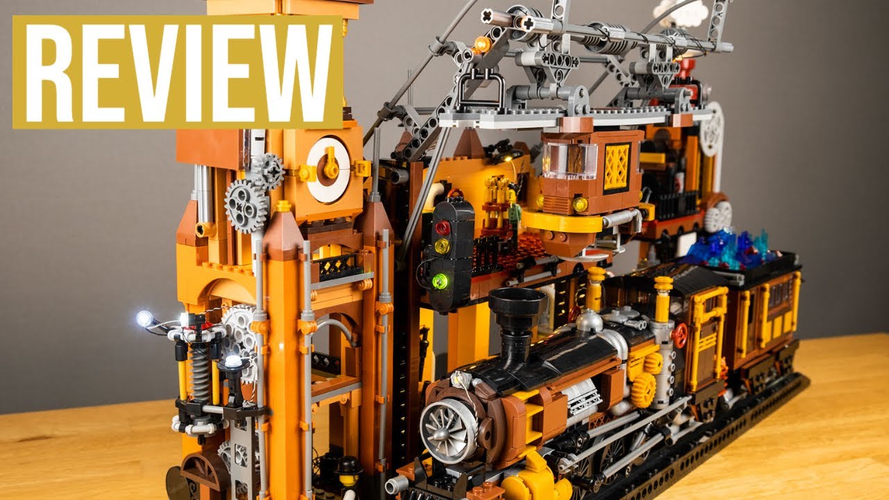 Funwhole Steampunk Train Station REVIEW | Set F9007 - YouTube