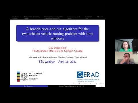A Branch-Price-and-Cut Algorithm for a Two-Echelon Vehicle Routing Problem with Time Windows ...