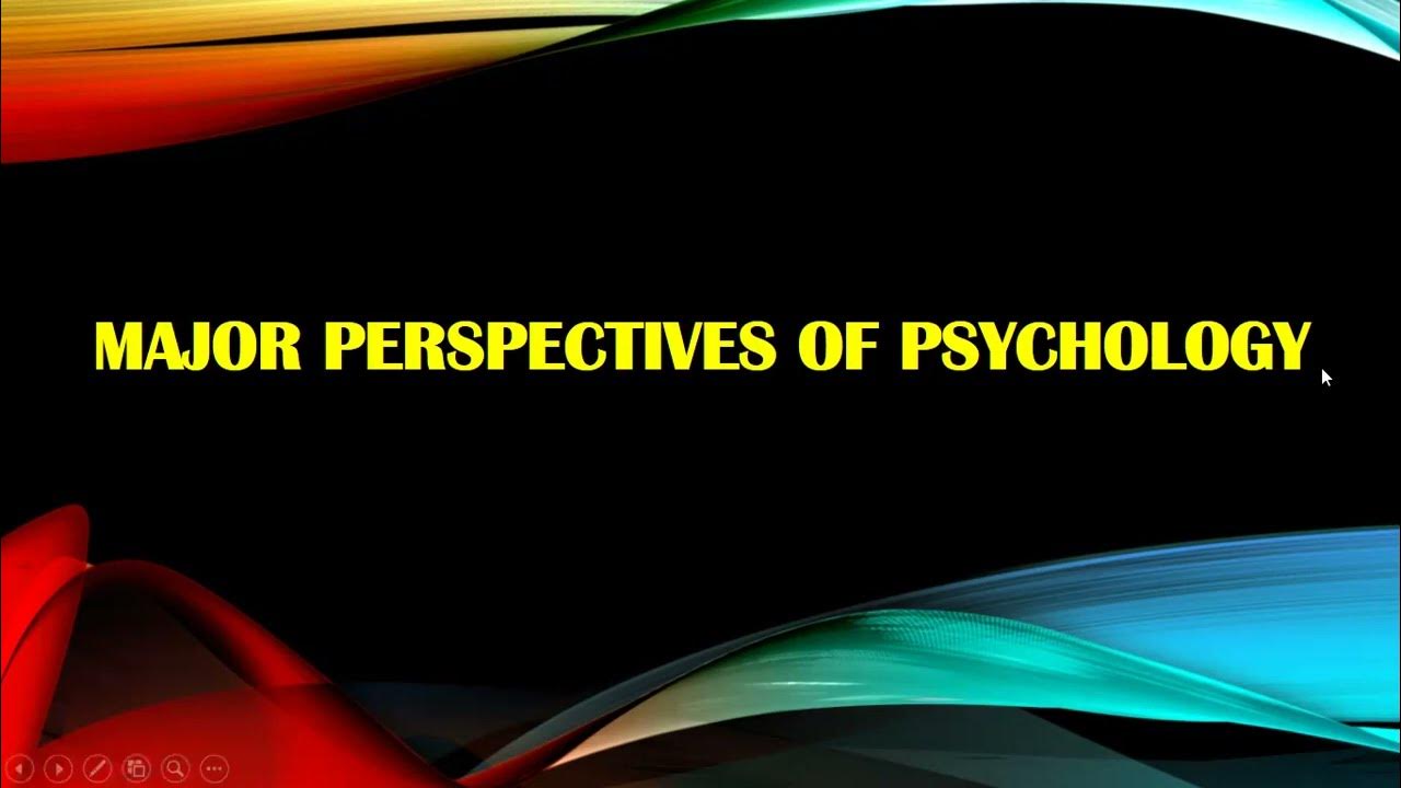 Major perspectives in Psychology - YouTube
