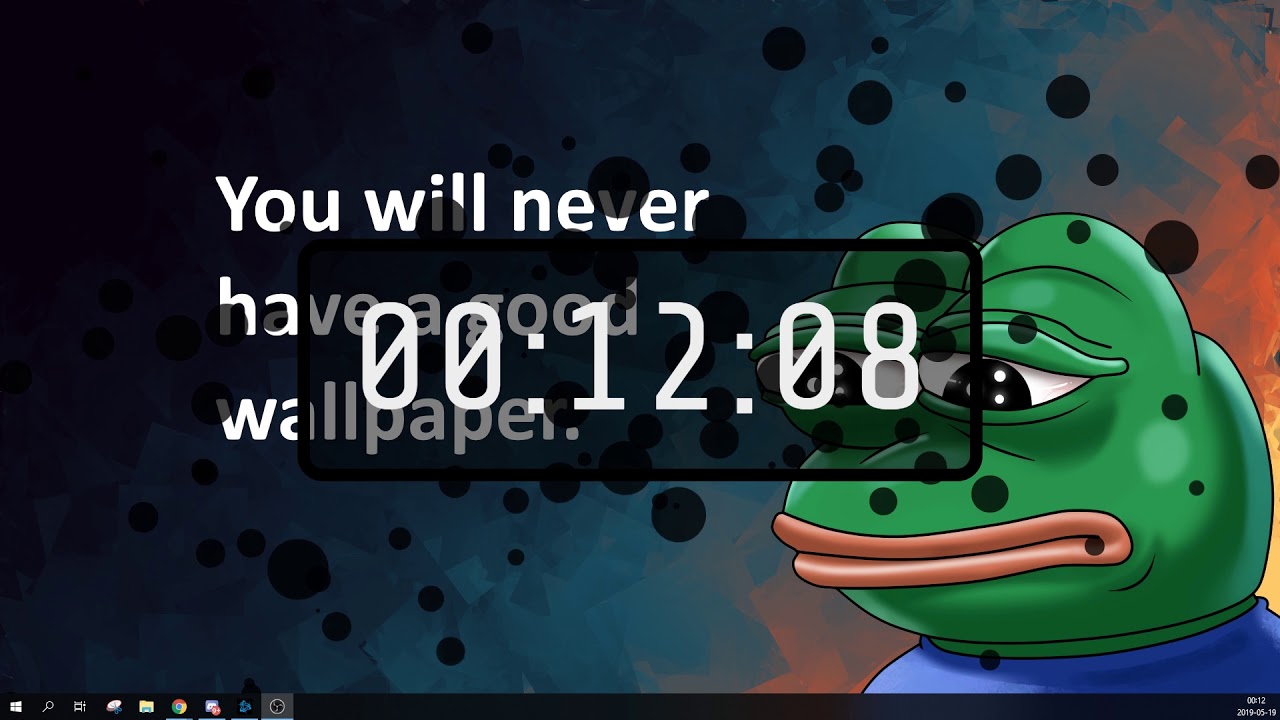 Simple animated HTML clock • works well with Wallpaper Engine - YouTube