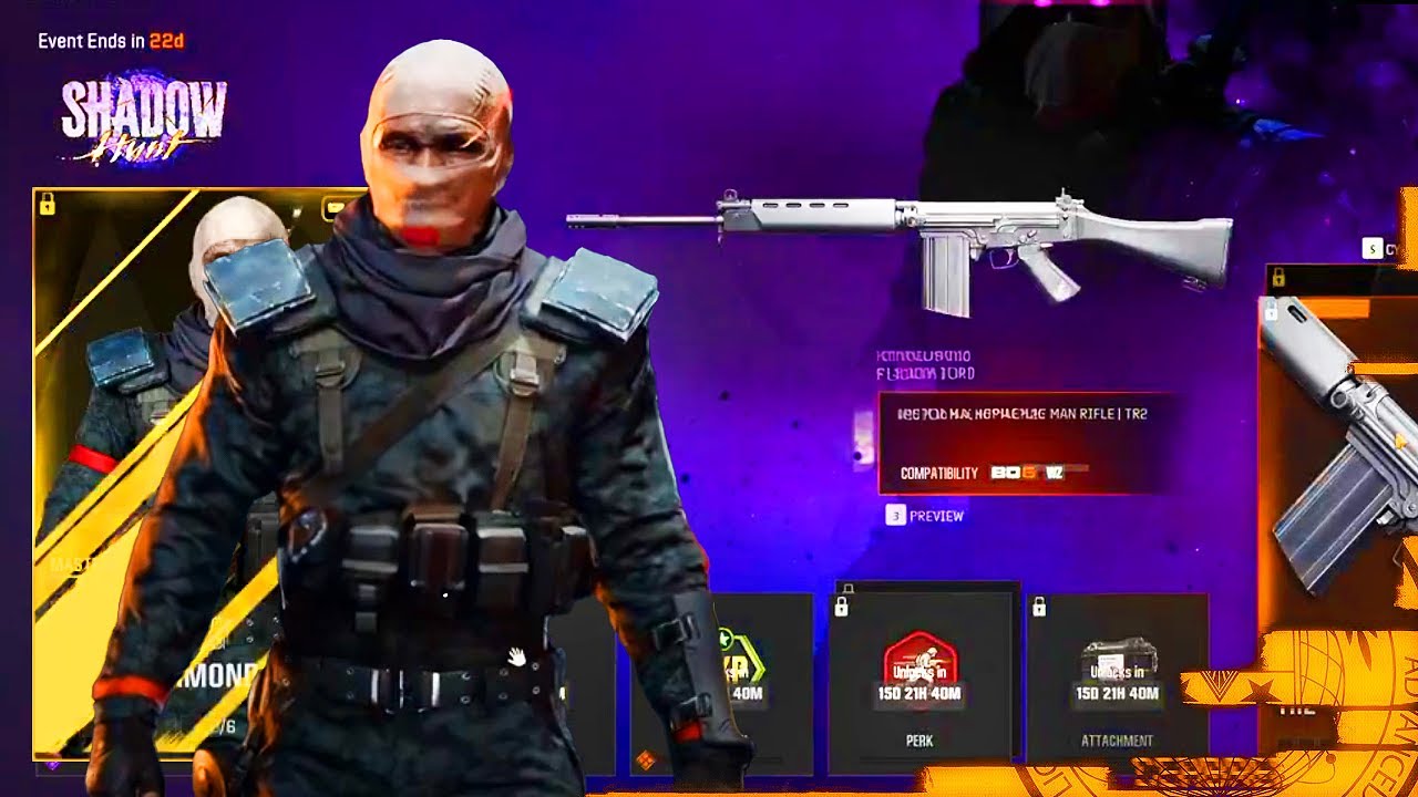 Free Operator Skin & TR2 Marksman Rifle: Shadow Hunt Event Challenges ...