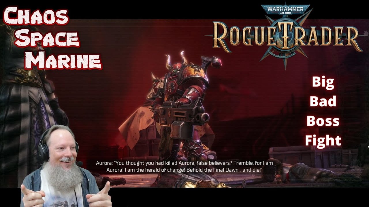 Chaos Space Marine Boss Fight - Renfail Plays WH40K: Rogue Trader - YouTube