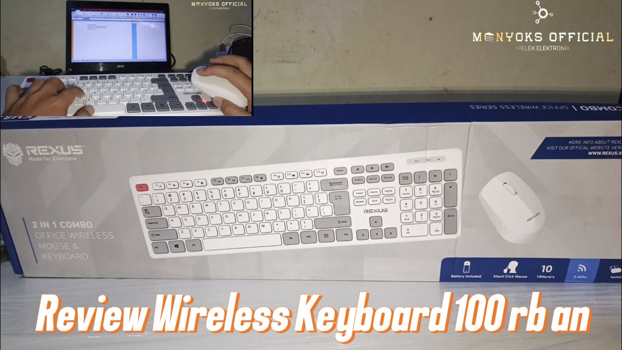 Review Wireless Keyboard Murah Rexus KM8 Keyboard Mouse Wireless Combo ...