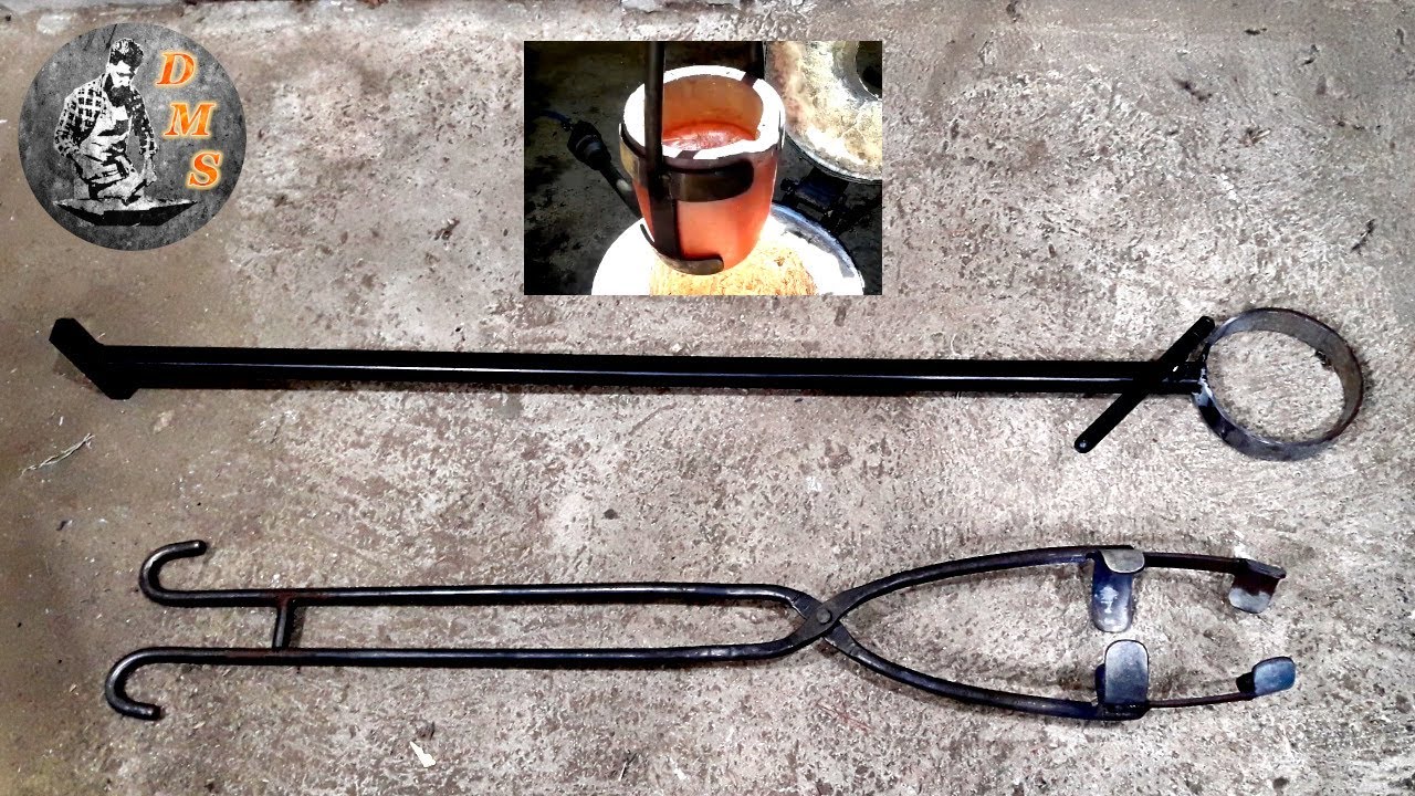 Making foundry tongs - YouTube