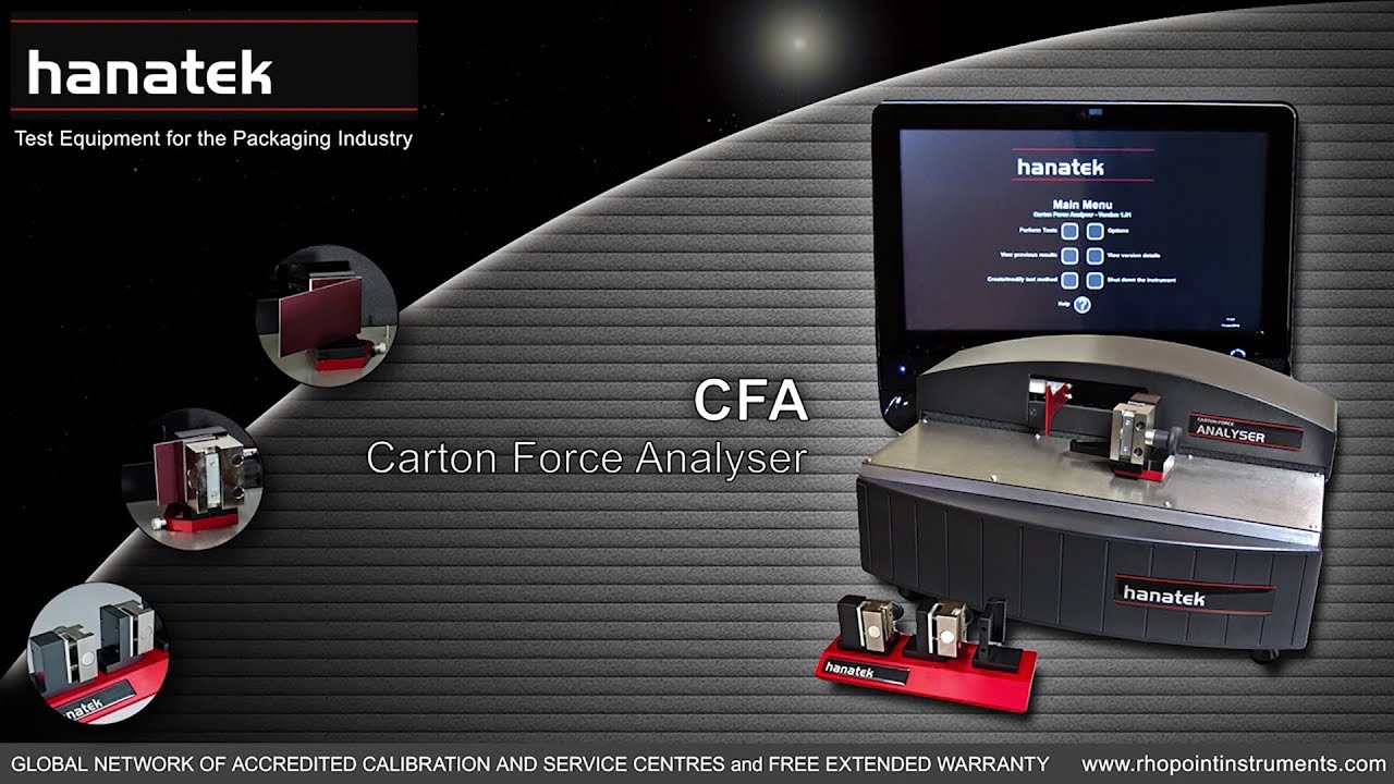 Hanatek - CFA Carton Force Analyser - NEW - YouTube