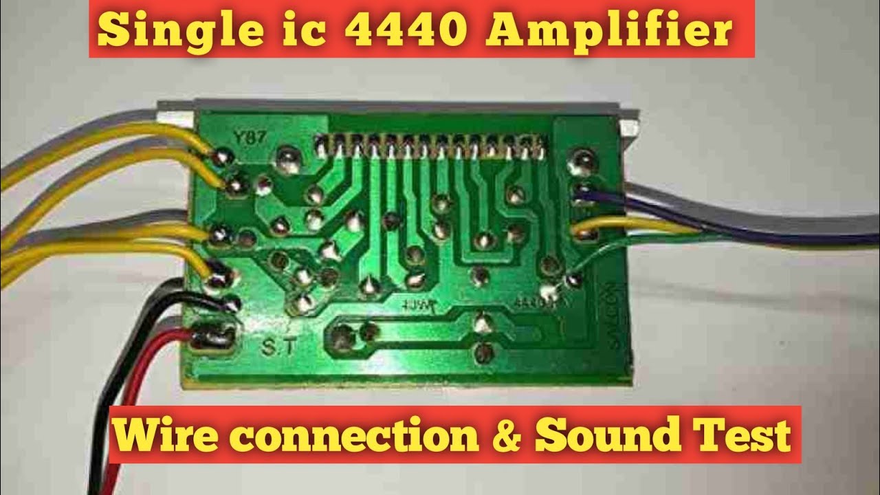 4440 Single ic Stereo Amplifier Sound Test/ 4440 Single ic Amplifier ...