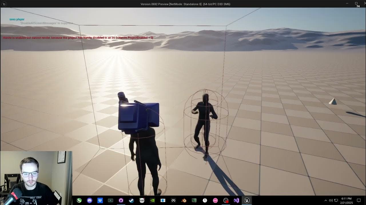 unreal engine 5 game dev - enemy root motion attacks - YouTube