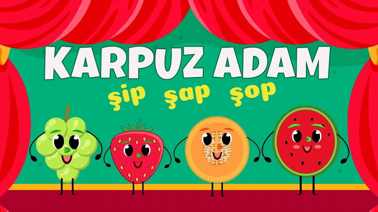 Karpuz Adam Şip Şap Şop | Poki ile Karpuz Adam Çocuk Şarkısı - YouTube