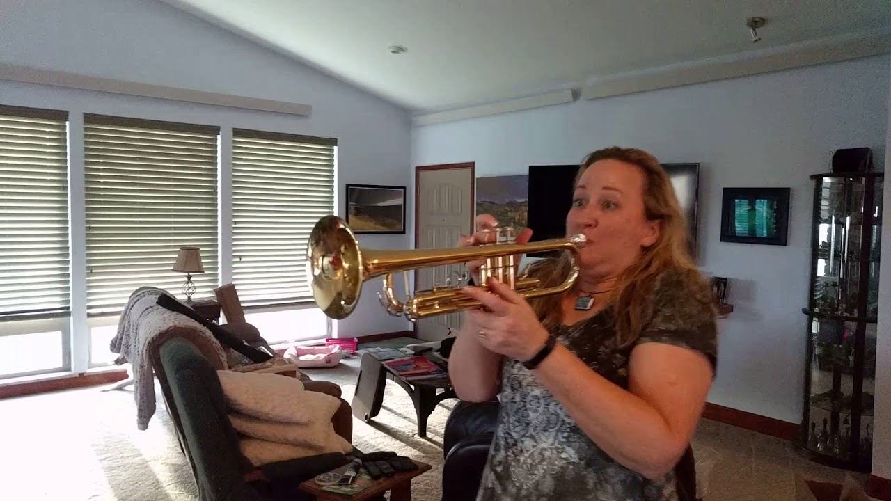 Natalie professional trumpet player 1 - YouTube
