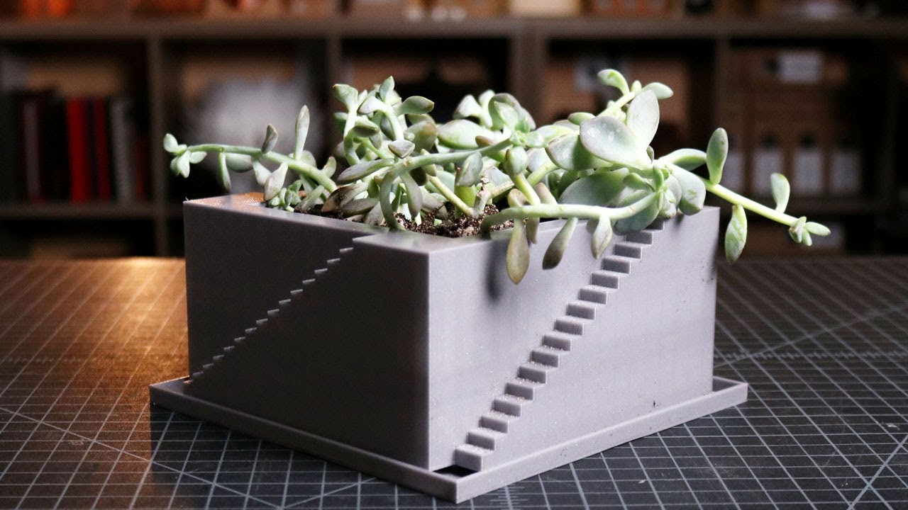 Making a 3D Printed Staircase Planter - YouTube