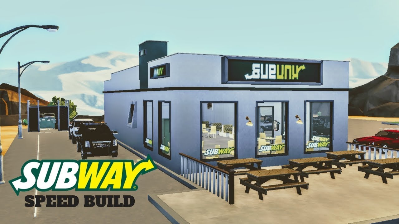 SUBWAY SANDWICH RESTAURANT - THE SIMS 4 SPEED BUILD - YouTube